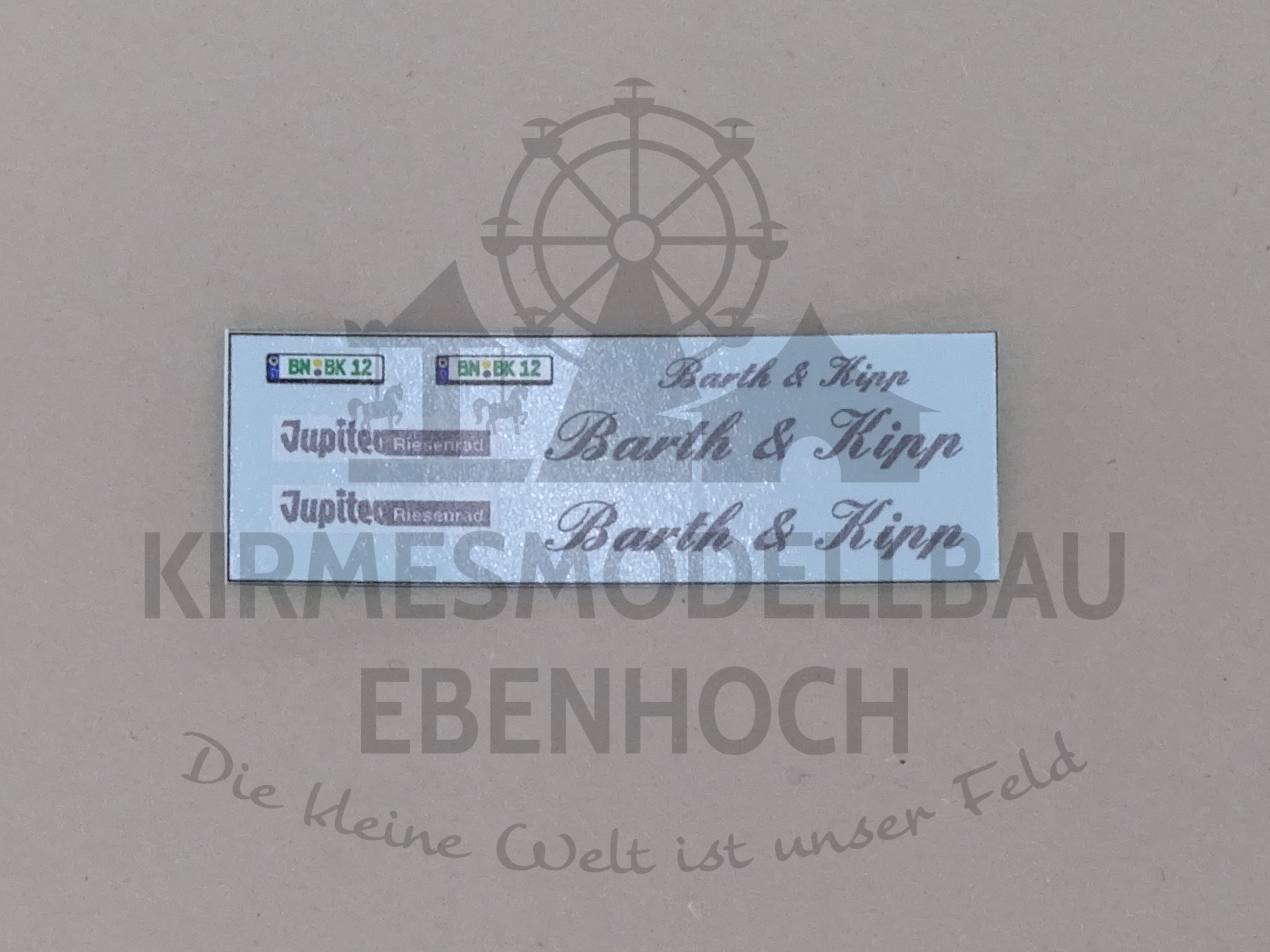 Kirmesmodellbau Ebenhoch - Decals Schausteller Kipp Barth ...